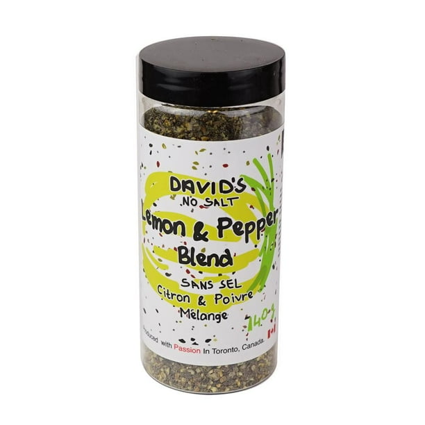 David’s Condiments Lemon & Pepper Seasoning - 140g (5oz) | Salt Free ...