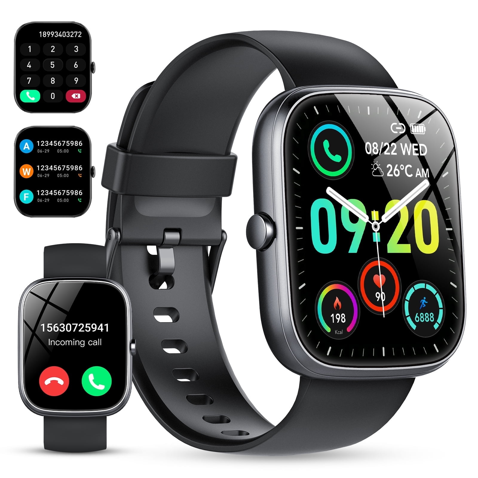 Smart Watch for Android and iPhone, IP68 Waterproof Smartwatch for ...