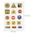 20 Sheets Educational Road Sign Stickers for Kids Traffic Sign Decals ...