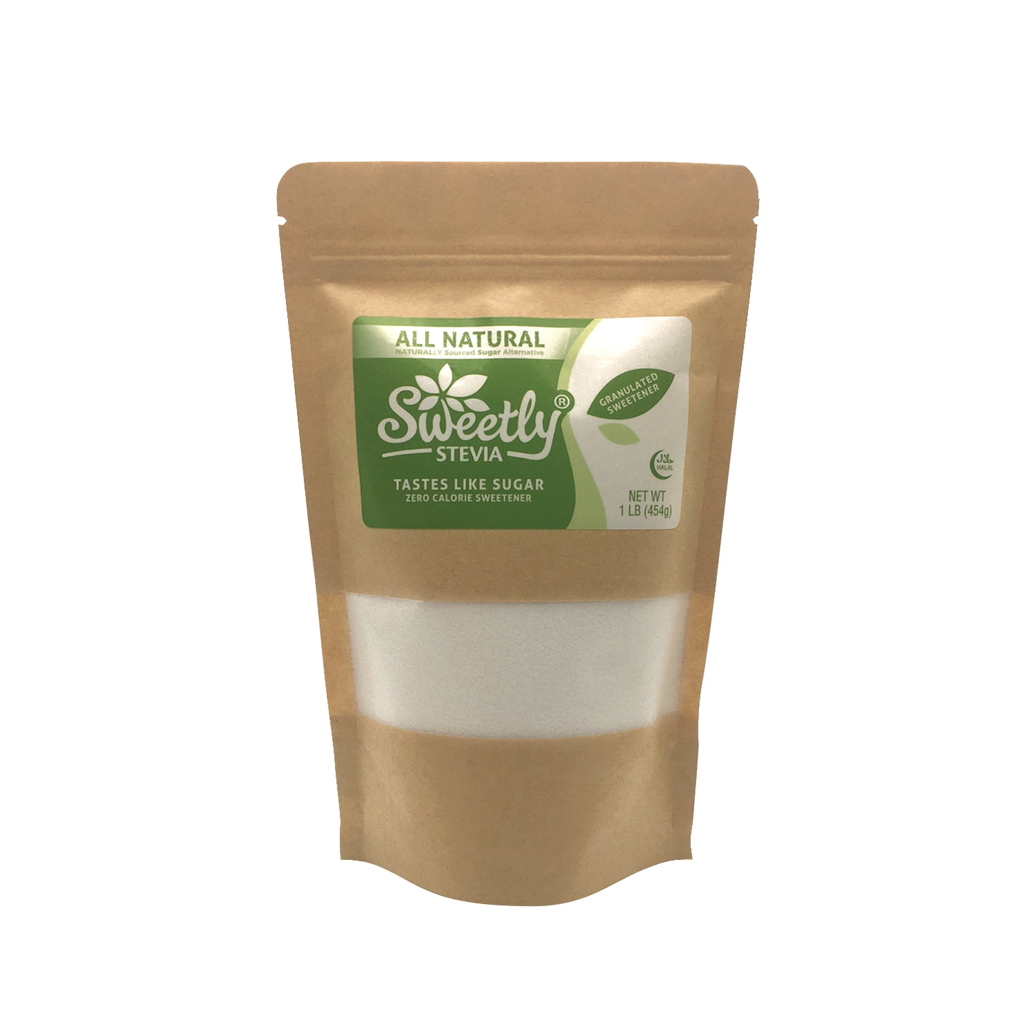 Sweetly® Stevia USA Zero Calorie All-Natural Granule Stevia 1 lbs. Bag ...