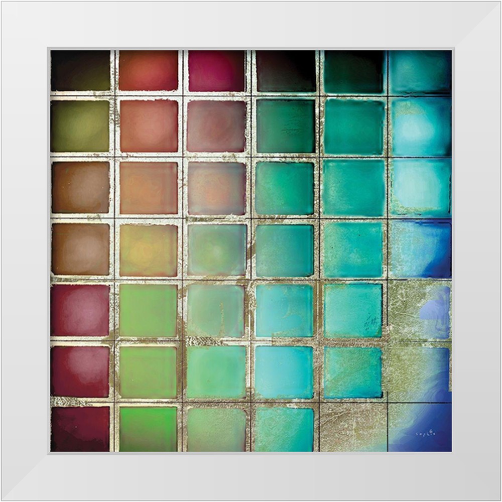 Sophie 6 15x15 White Modern Wood Framed Museum Art Print Titled - Color ...