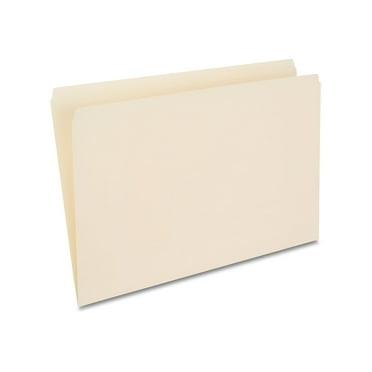 Manila File Folders Legal Single Tab 100/Box 116889 - Walmart.com