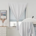 Blackout Curtains for Bedroom, Self Adhesive Window Cover, No Drill Rod ...