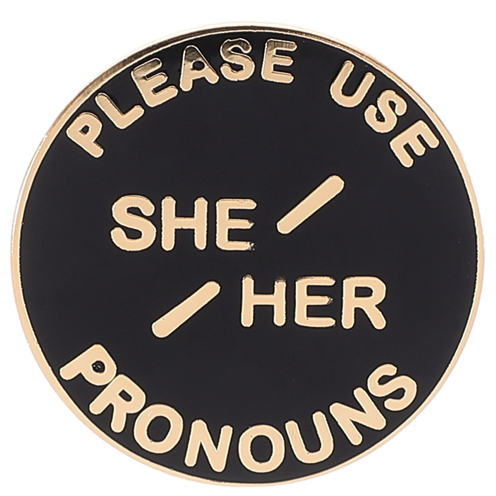 Click here for Fomiyes Convenient Pronoun Label Pin Circular Hard... prices