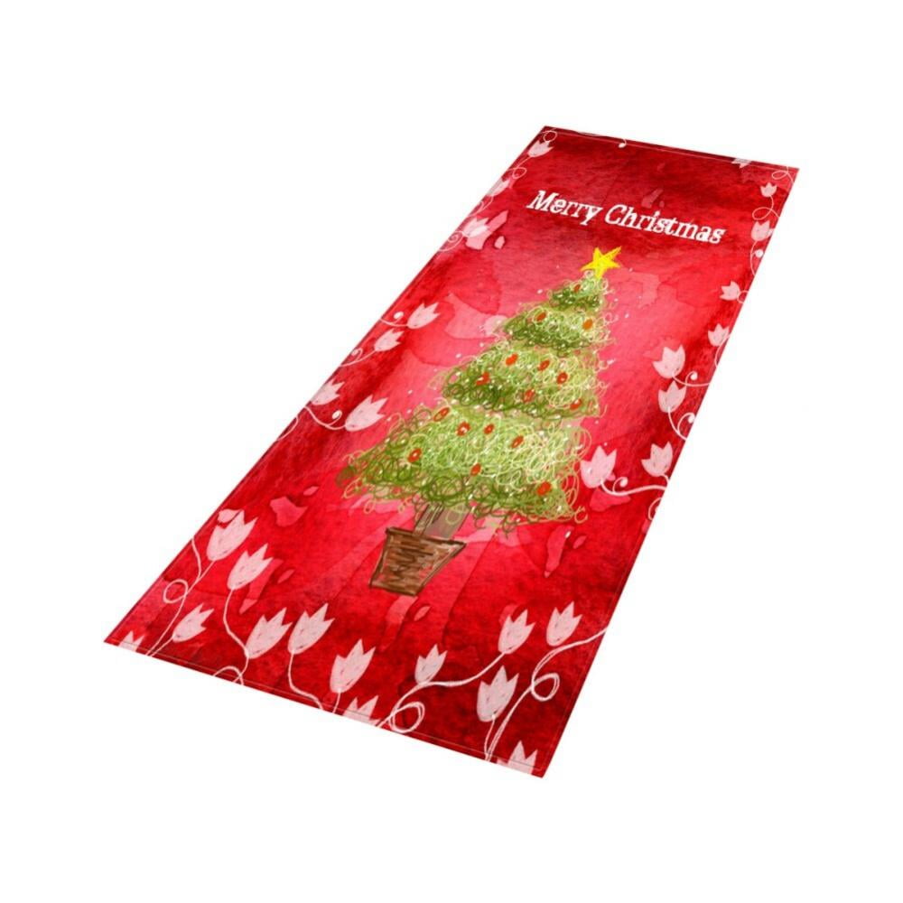 Popvcly Christmas Kitchen Rugs, Thickened Kitchen Rugs and Mats Non ...
