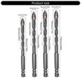 6/8/10/12mm Bit Spades Drill Bit High Hardness Eccentric Crooked Tip ...