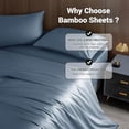 4 Piece Full Sheet Sets, Cooling Sheets, Blend Rayon Derived from ...