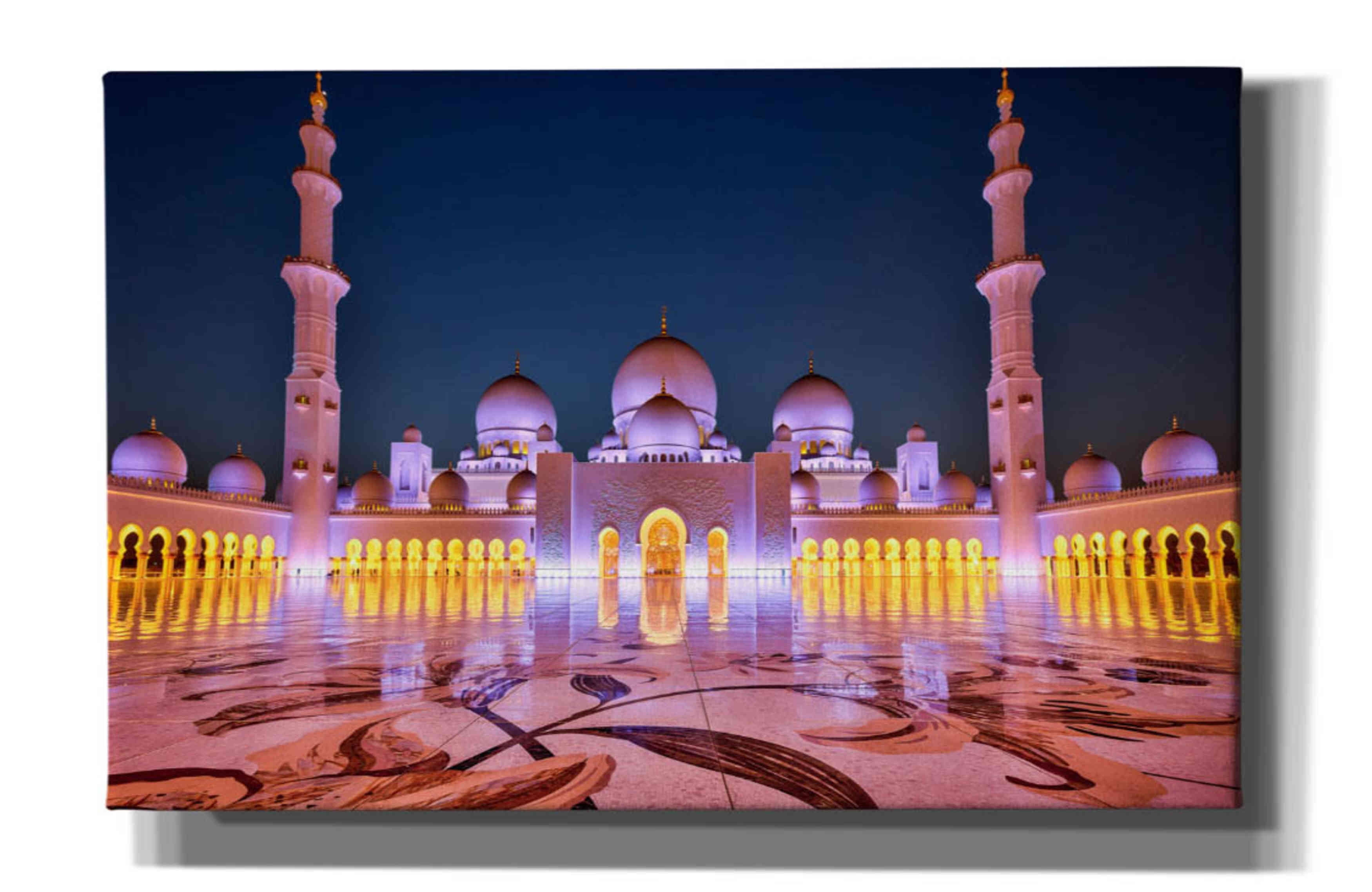 Epic Graffiti 'Sheikh Zayed Grand Mosque' Canvas Wall Art, 40"x26 ...