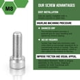 Hex Socket Bolts (M8-1.25x25), 304 Stainless Steel Hex Socket Drive ...