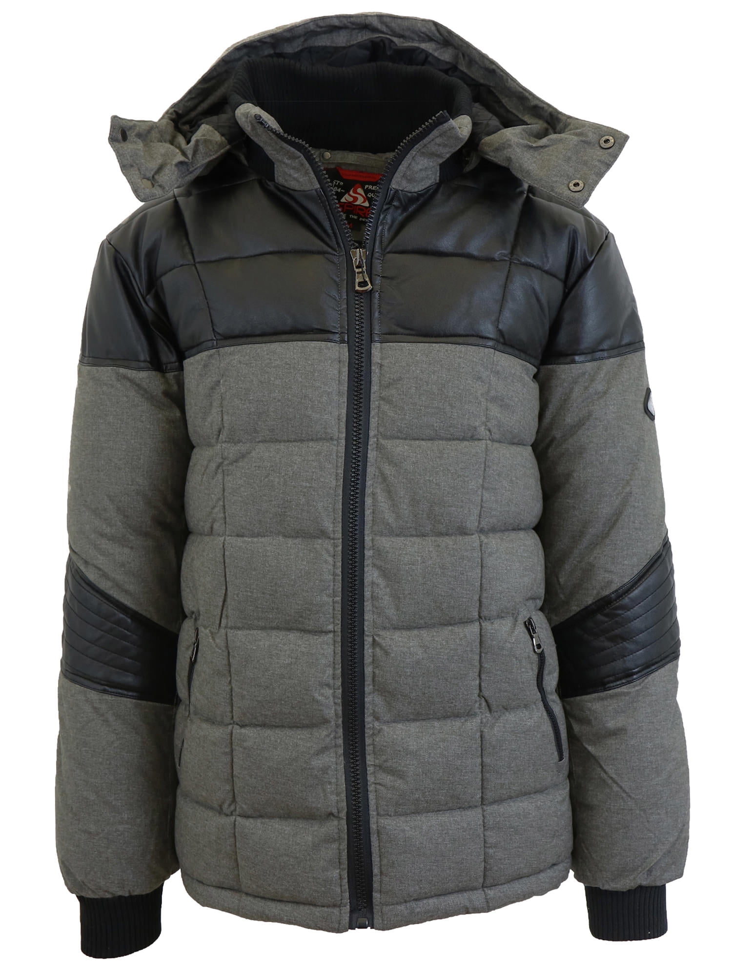 Mens Heavyweight Western Puffer Jacket - Walmart.com