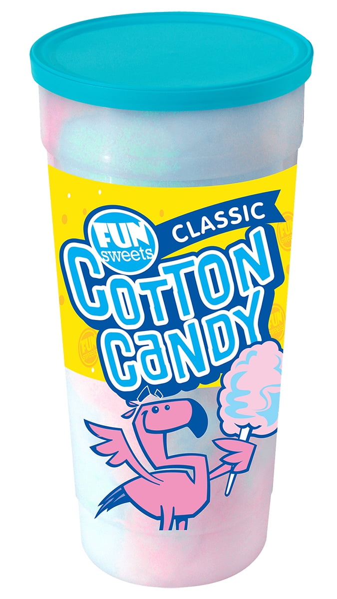 Fun Sweets Brand 6 Ounce Classic Cotton Candy - Walmart.com