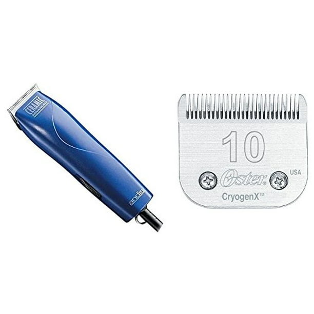 Andis Pro Ceramic Hair Clipper 21490 MBG2 Blue + Detachable Oster Blade ...
