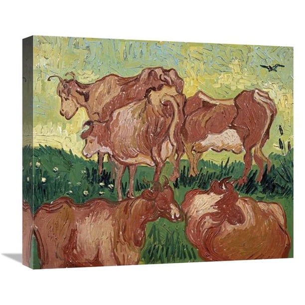 22 in. The Cows Art Print - Vincent Van Gogh - Walmart.com - Walmart.com