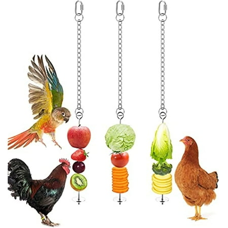 3 Pcs Chicken Hanging Feeder - Vegetable Hanging Feeder for Chickens ...