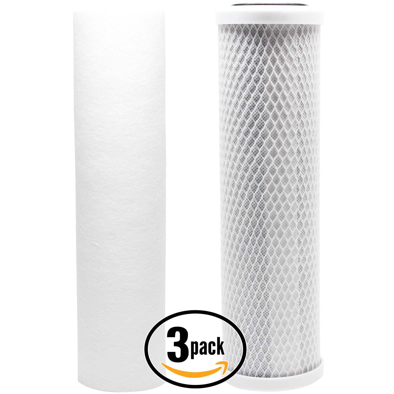 3-Pack Replacement Filter Kit for Whirlpool WHKF-DWH RO System ...