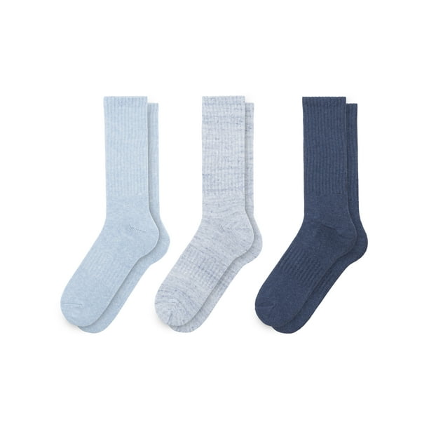 George Men's Casual Crew Sock, 3 Pack - Walmart.com
