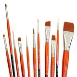 KINGART Radiant Series, Premium Golden Synthetic Brushes, Set of 12 - Walmart.com
