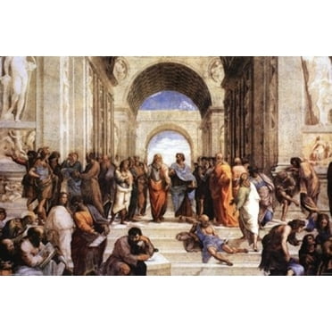 Raphael School of Athens Renaissance Painting Classical Philosopher ...
