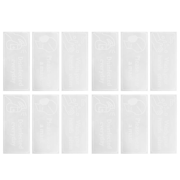 Warning Sticker,4Set English Warning Signs Warning Decal Safety Sign ...
