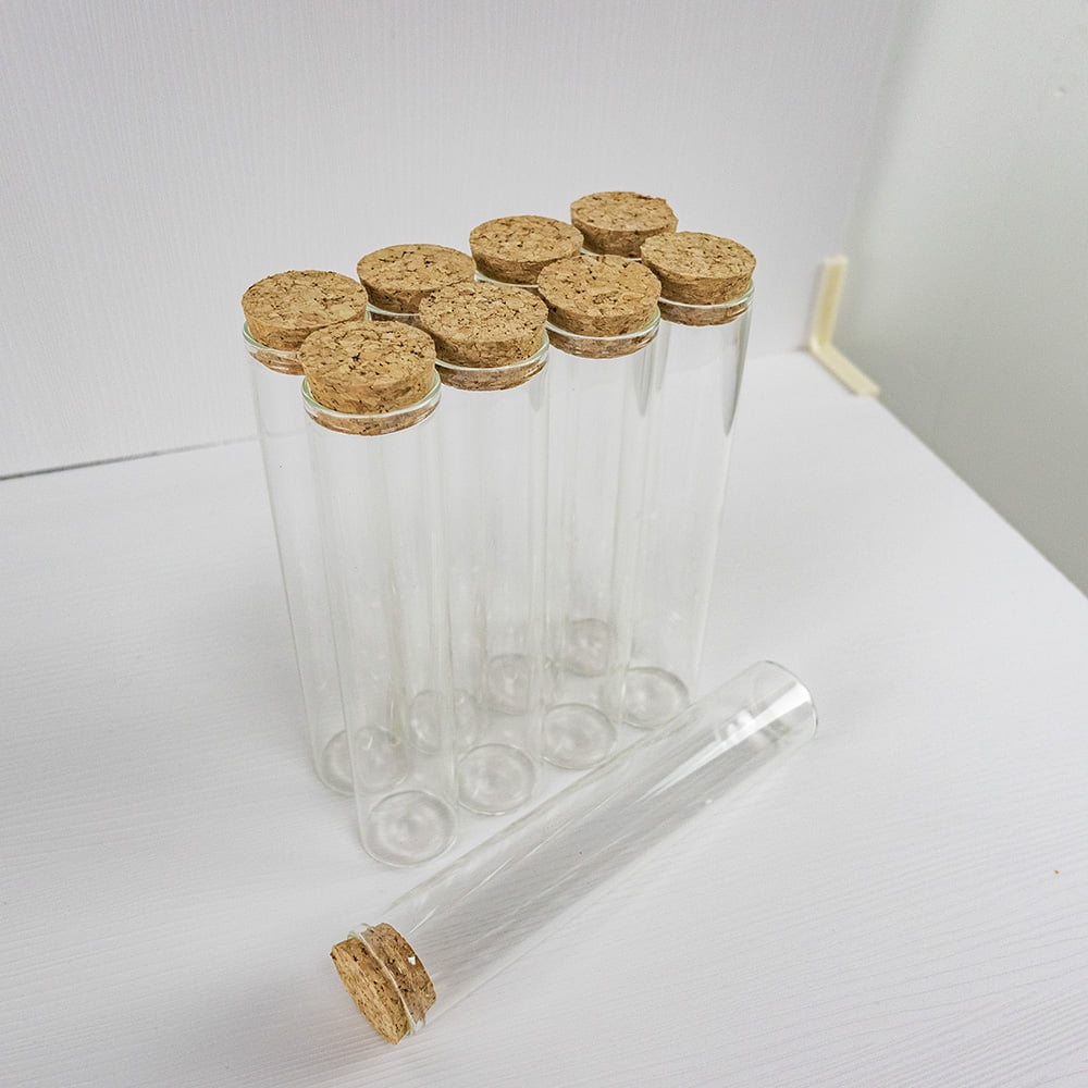 30x150x26mm Clear Test Tube Glass Bottle with Cork Glass Bottle with ...