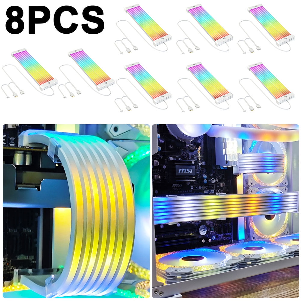 Barra Flexible AOSOR AL200 DIY 5V ARGB 56 LED para Tarjeta Gráfica 8P ... Barra Flexible AOSOR AL200 DIY 5V ARGB 56 LED para Tarjeta Gráfica 8P ...