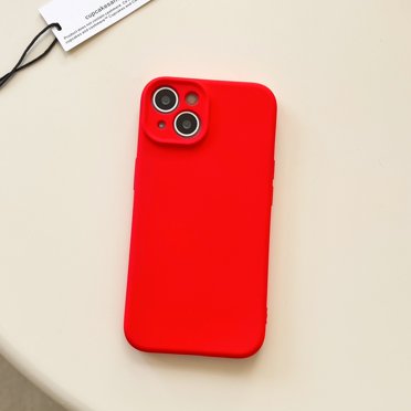 Soft Gel Liquid Silicone Shock Proof (Red) Case Cover For Apple iPhone ...