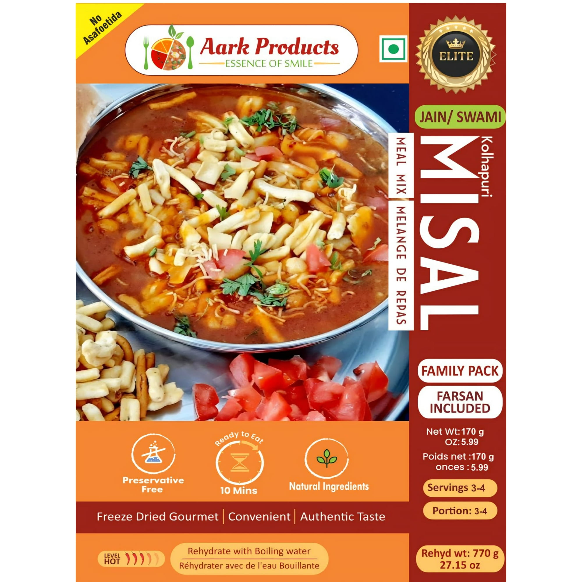 Click here for Aark Products Aark- Kolhapuri Misal No Onion No Ga... prices