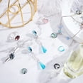 100pcs Glass Cabochons Marble Pattern Half Round/Dome Mixed Color 12mm ...