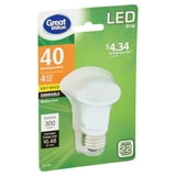 Great Value LED Dimmable R16 (E26) Light Bulb, 4W (40W Equivalent ...