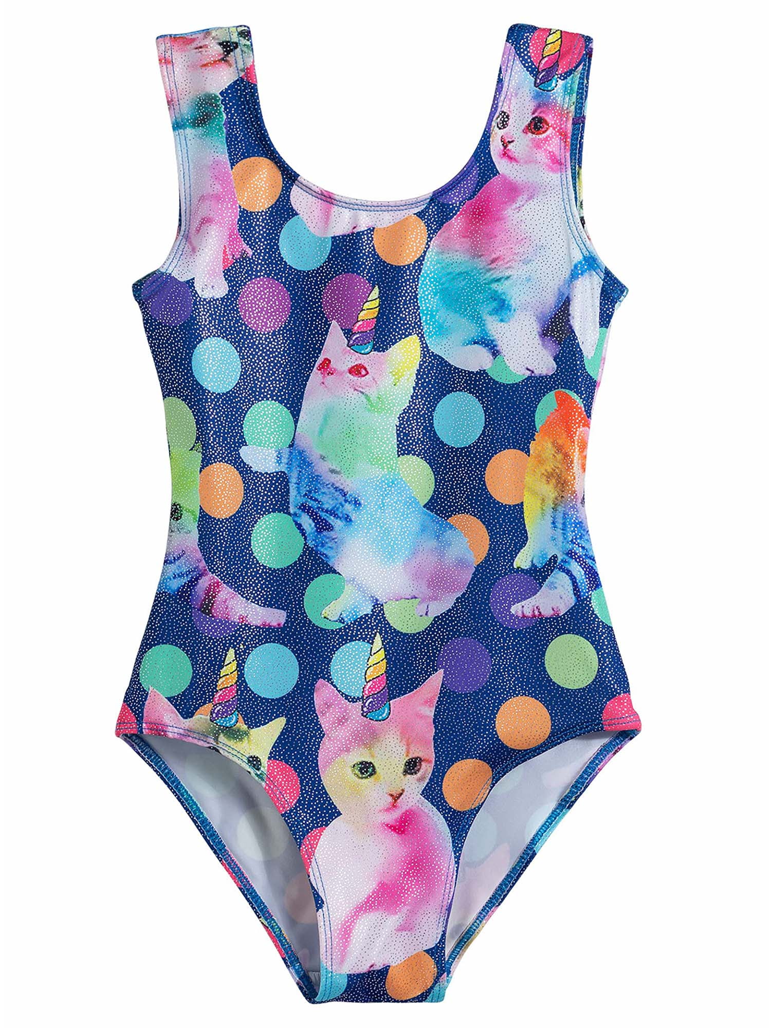 Girls Gynamitics Leotard Size 4t 5t Domusgo Blue Sparkly Unitards for ...