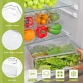 Fairy 7 Pack Plastic Refrigerator Organizer Bins with Lids, Stackable ...