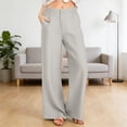 Casual Blend Wide Leg Pants For High HIgh Rise Lightweight Trousers ...