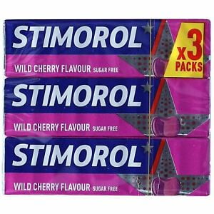 Stimorol Chewing Gum: WILD CHERRY -Pack of 3 -Made in Denmark - Walmart.com