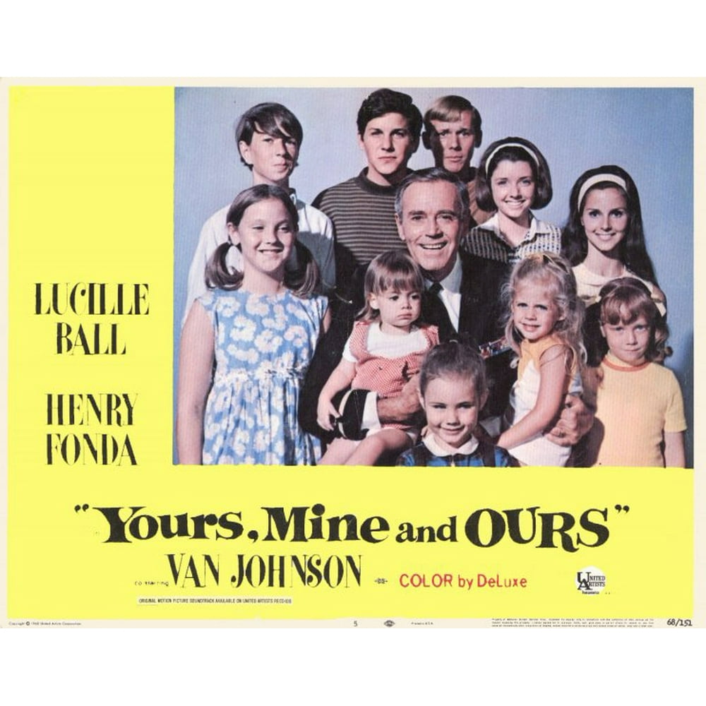 Yours, Mine and Ours - movie POSTER (Style E) (11" x 14") (1968 ...