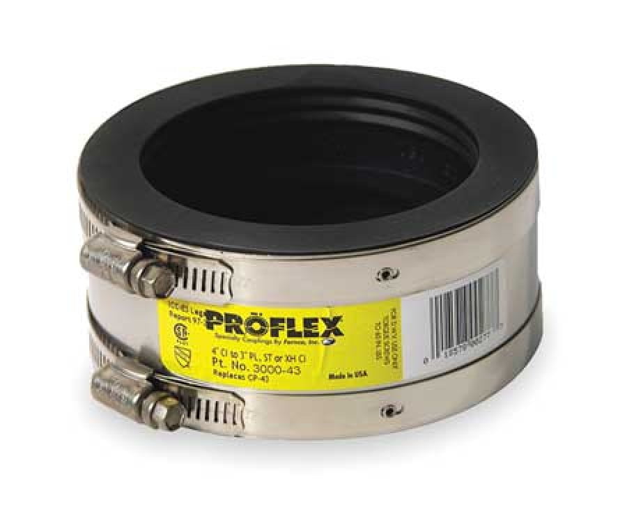Fernco 3000-43 Shielded Coupling - 4" x 3" - Walmart.com