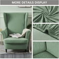 SHANNA Waterproof Wingback Chair Cover, Stretch Jacquard Wing Chair ...