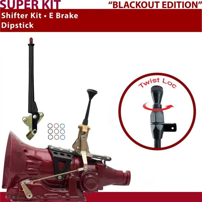 American Shifter 904 Shifter Kit 6 in. E Brake Dipstick Black Push ...