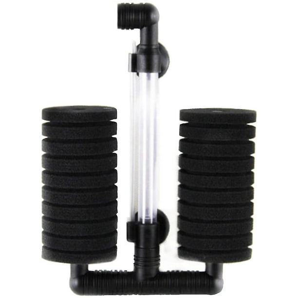 Double Sponge Air Pump Filter Bio Sponge Filter Aquarium Biochemical ...