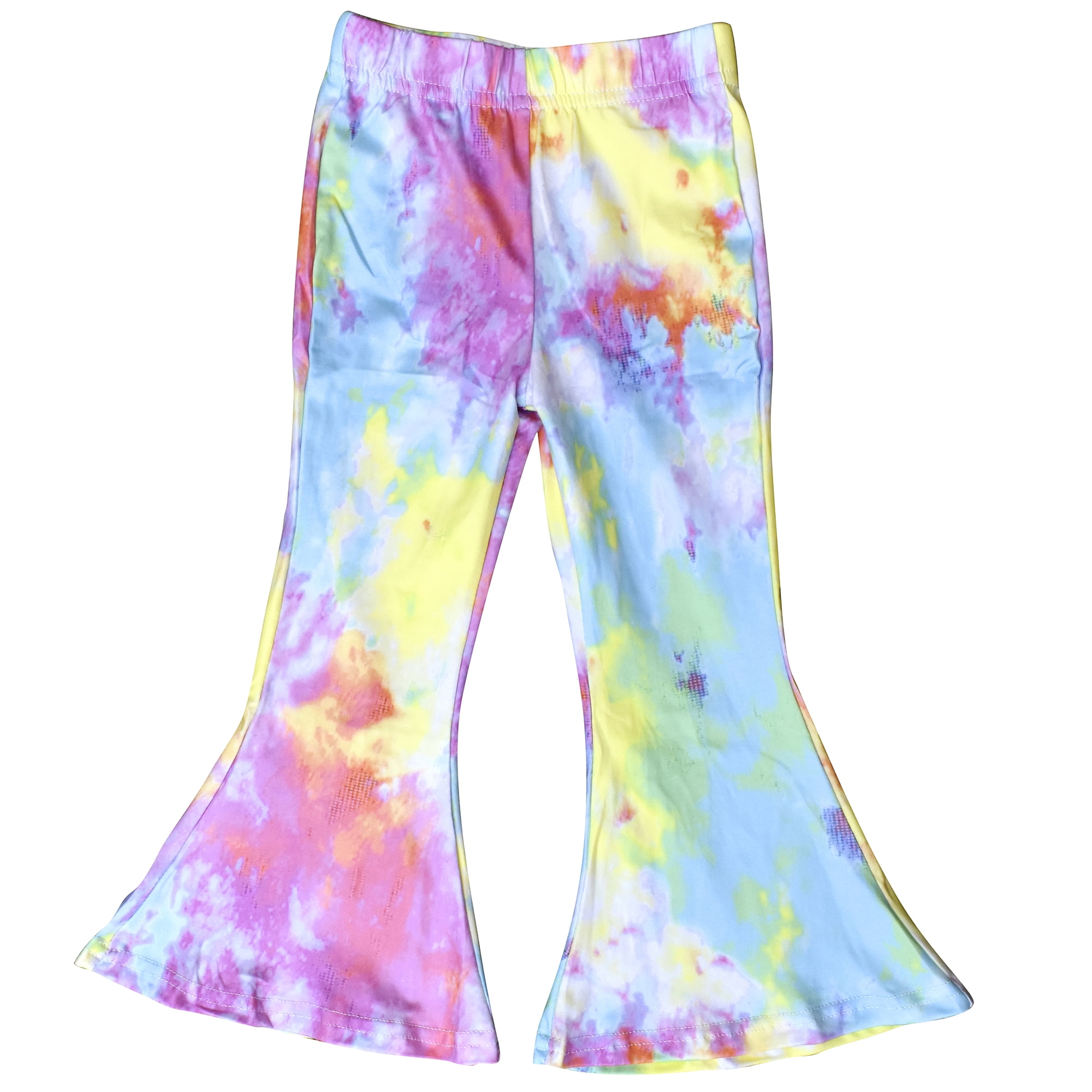 Daisy Del Sol Little Girls Boho Bell Bottom Stretch Legging Flared Soft ...