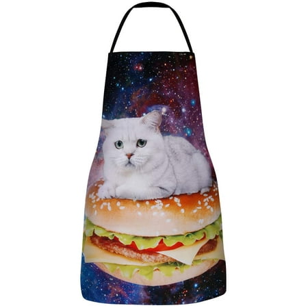 Cute Cat Apron,Pet Cat Lover Gift, Gift for Cat Owners, Cat Hamburger ...