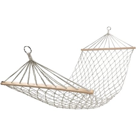 Camping Hammock Portable Portable White Hammock with Wooden Splitter ...