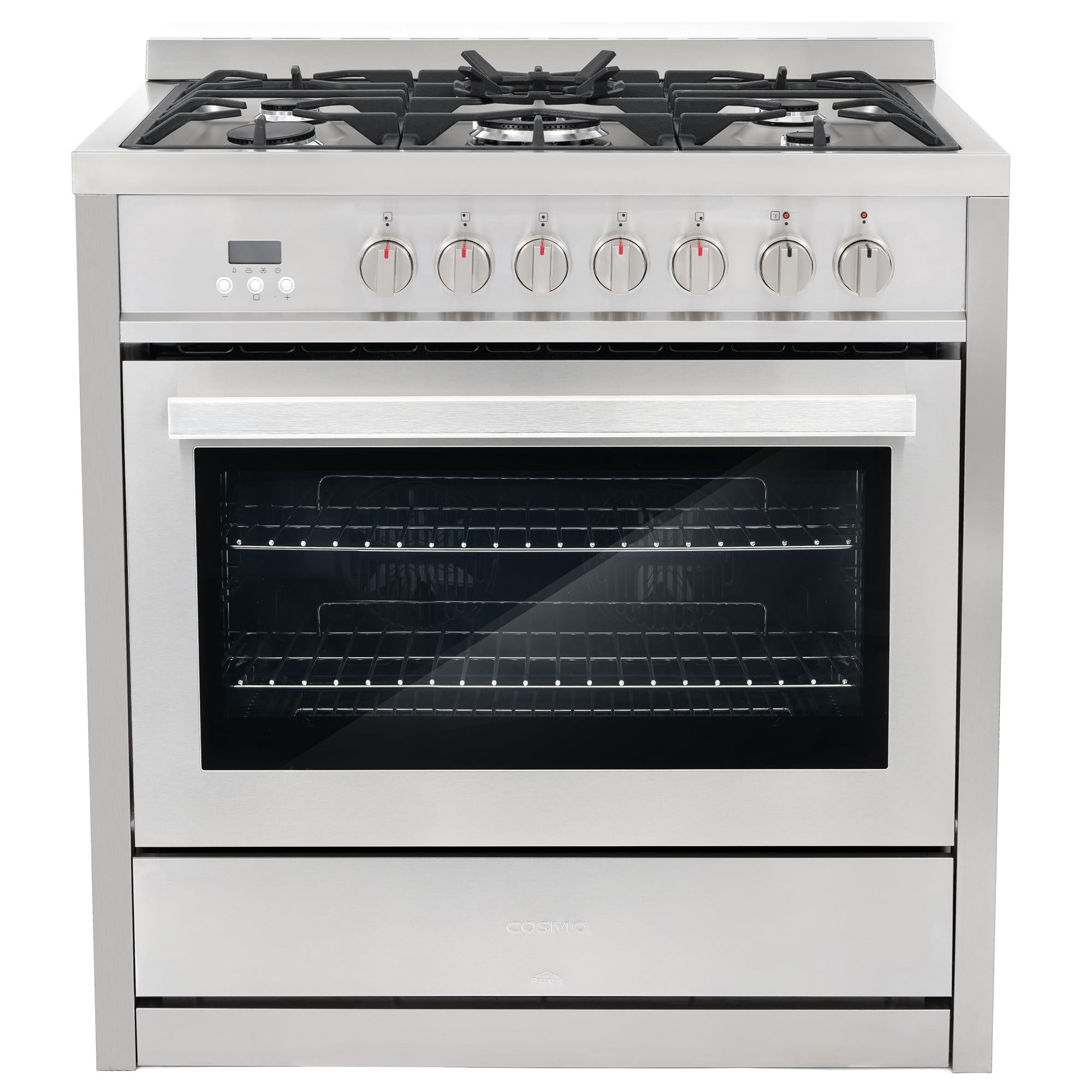 Cosmo 3.8 cu. ft. Single Oven Dual Fuel Range Kitcehn Stove with 8 ...
