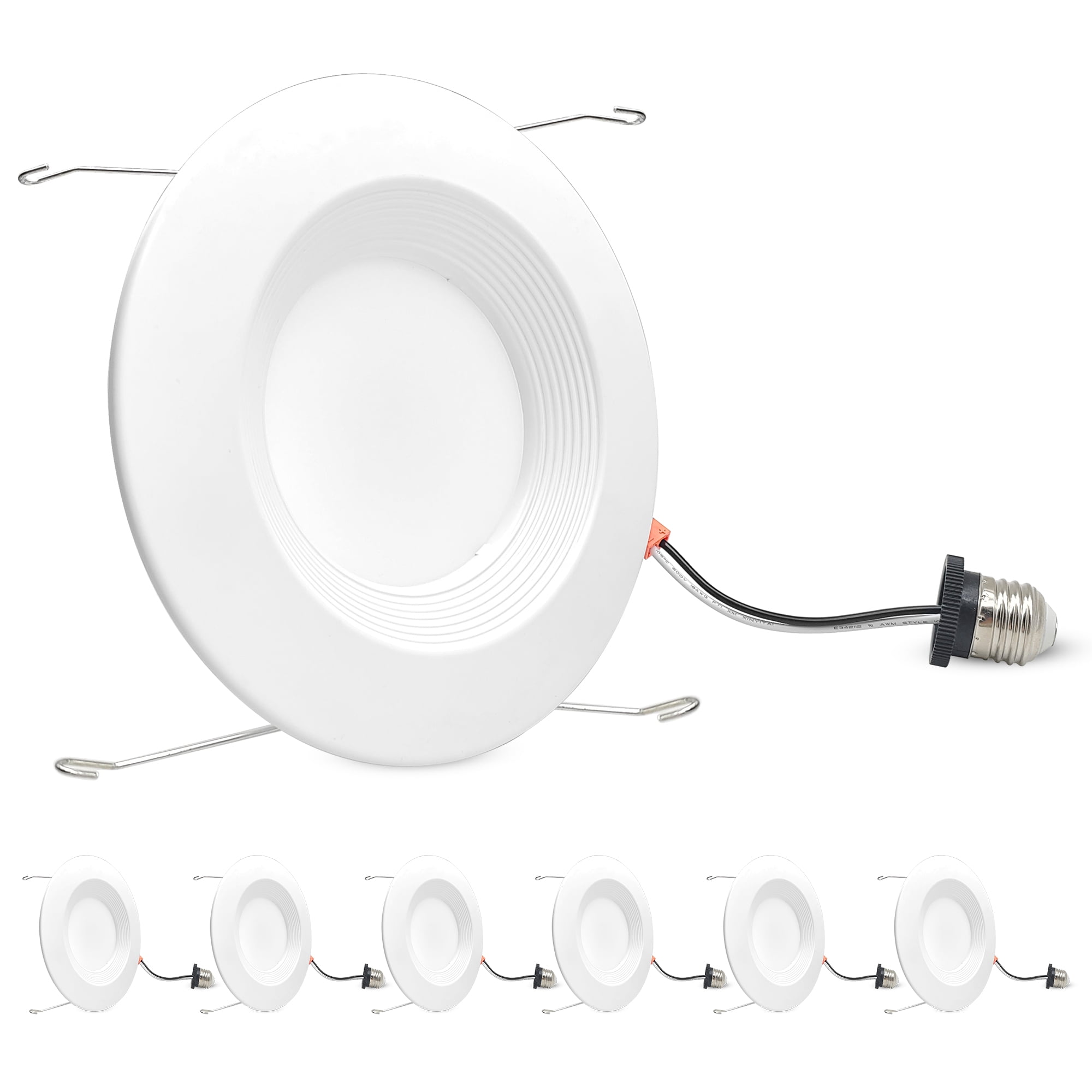 MingBright 6 Pack 6-inch Retrofit LED Recessed Lighting, Recessed Down ...