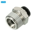 Uxcell 6mm x 3/8"NPT Male Thread Push to Connect Fittings Pneumatic Air ...