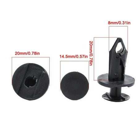 Pack of 100 Plastic Automobile Retainer Automobile Retainer Clip ...