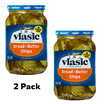 Bell-View Hot & Sweet Cucumber Chip Pickle Slices, 32 fl. oz. Glass Jar ...