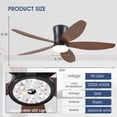 48" Ceiling Fans with Lights-Low Profile Ceiling Fan with Light and ...