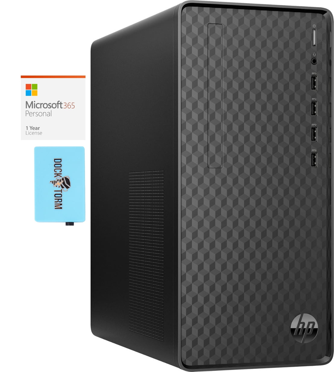 HP M01 F3214 Home/Business Desktop (AMD Ryzen 3 5300G 4-Core, AMD ...