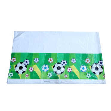 Hegbolke 4 Pack Soccer Party Tablecloth, Soccer Theme Birthday Table ...