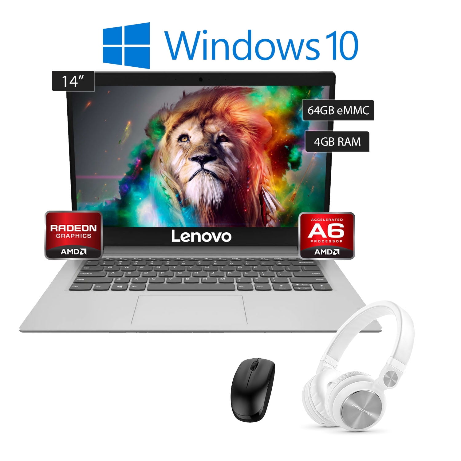 Laptop Lenovo IdeaPad Slim 1-14AST-05 AMD A6-9220E 64GB 4GB 81VS más ...